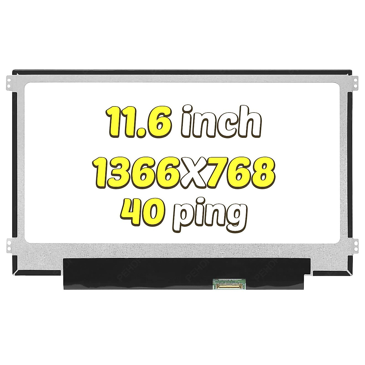 PEHDPVS Screen Replacement 11.6" for ASUS Chromebook Flip C214MA C214MA-YS02 C214MA-YS02T C214MA-Q1 C214MA-QS2 C214 C214M LCD Screen HD 1366x768 IPS 40Pin Laptop Touch Screen Display Panel
