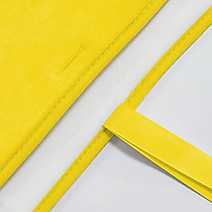 Vjningu Crib Rail Covers, Wrapped Rail Cover 3 Pcs (One Set) Anti-Collision Strip Corner Cover for Teething Bed Guardrail Cover Furniture Boys & Girls for Standard Crib（Yellow）