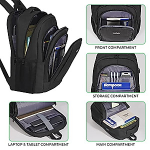 LERASO Laptop Backpack, Black