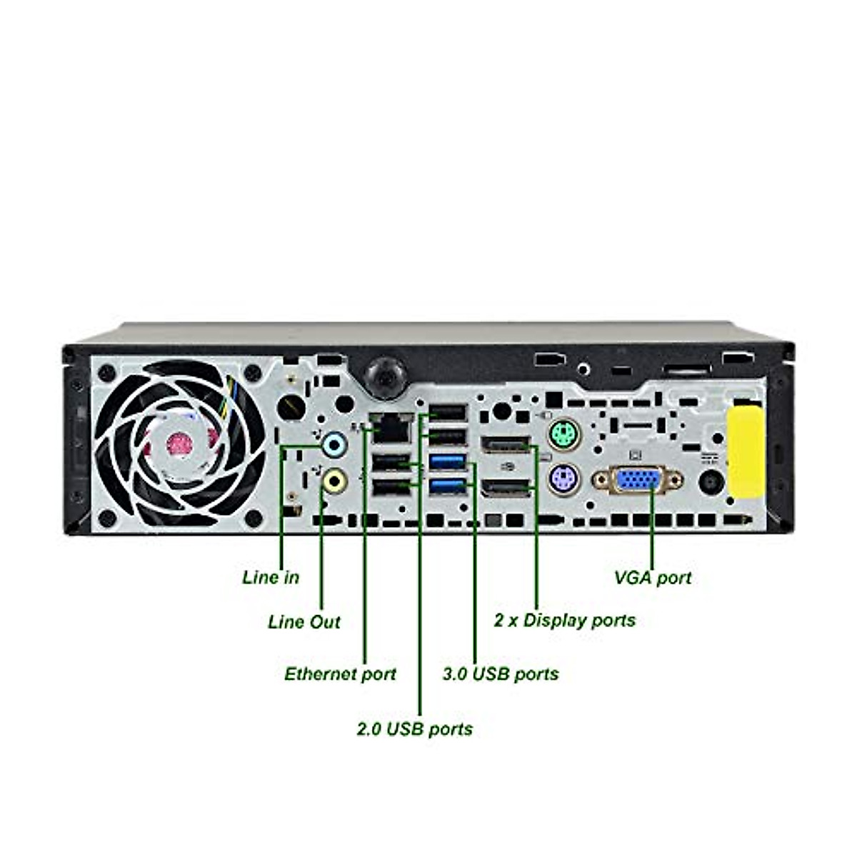 HP 800 G1 USFF Computer Desktop PC, Intel Core i5 3.2GHz Processor, 8GB Ram, 250GB Hard Drive, WiFi | Bluetooth, 1080p Webcam, Wireless Keyboard & Mouse, 20 Inch Monitor, Windows 10 (Renewed)