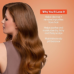 dpHUE ACV Soothing Shampoo, 8.5 Fl Oz - Sulfate Free Dry Scalp Shampoo For Color Treated Hair With Apple Cider Vinegar, Ginger Root, Lavender and Aloe