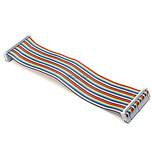 20cm 40 PIN Way GPIO Rainbow Ribbon Cable for Raspberry Pi Model B/Model B+