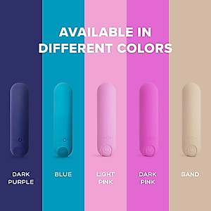 plusOne Bullet Vibrator for Women with Finger Sleeve - Mini Vibrator Made of Body-Safe Silicone, Fully Waterproof, USB Rechargeable - Personal Massager with 10 Vibration Settings Teal