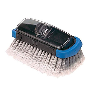 Carrand 93984 10" Flow-Thru Suds-N-Go Bi-Level Wash Brush With 71" Extension Pole