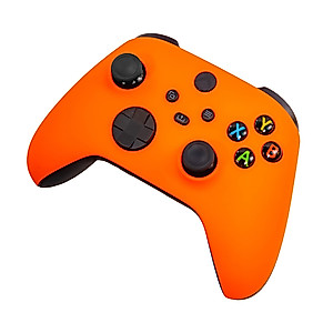 Xbox One Series X S Custom Soft Touch Controller - Soft Touch Feel, Added Grip, Neon Orange Color - Compatible with Xbox One, Series X, Series S