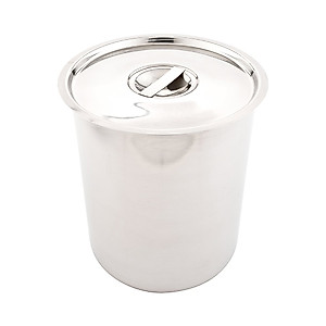 Restaurantware LID ONLY: Met Lux Lid For 8.25 Quart Bain Marie 1 Stainless Steel Lid For Bain Marie Pot - Built-In Handle Pot Sold Separately