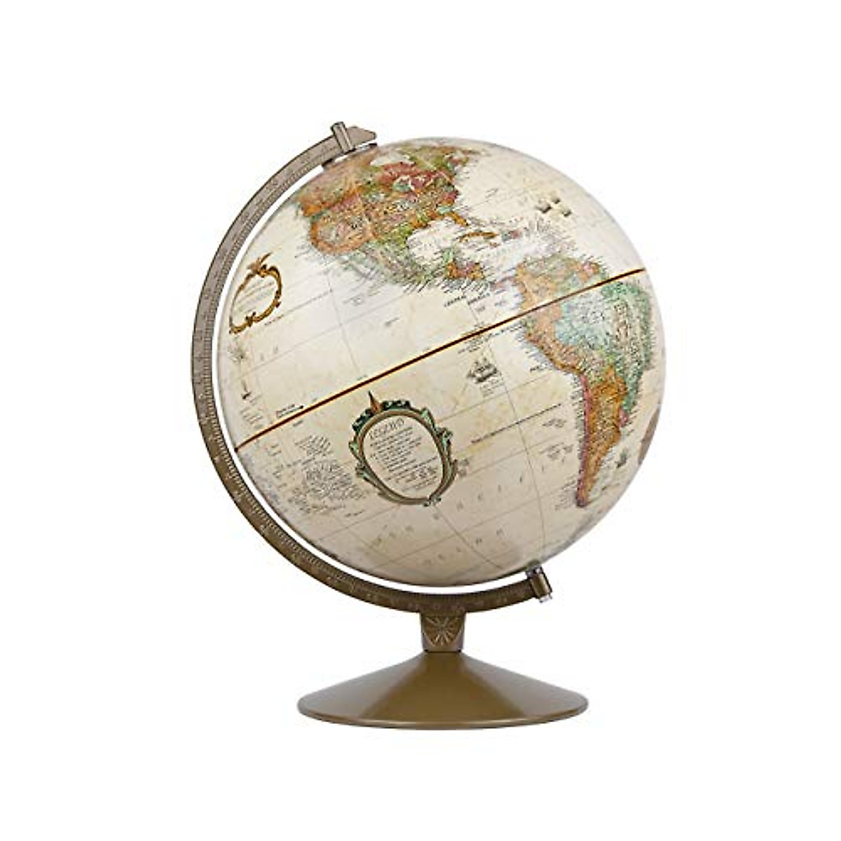 Replogle Globes Franklin World Globe, Antique Ocean, 12-Inch Diameter,Over 4,000 Place Names
