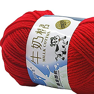 2 Set 1 Roll 5-Strand Wool Yarn Soft Warm DIY Beginner Needlework Hand Knitting Crochet Yarn Ball for Sewing Shop Knitting Yarn