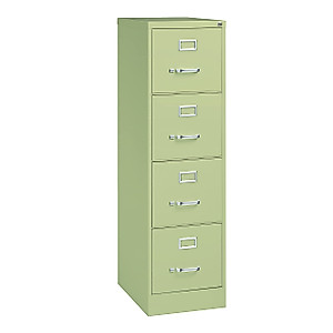 Hirsh Industries 22" Deep Vertical File Cabinet 4-Drawer Letter Size Putty, 17891