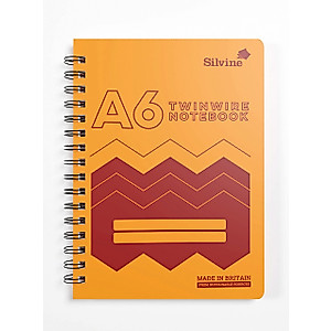 Silvine 160 Page A6 Wirebound Notebooks with Durable Wipe Clean Covers [Assorted Pack of 10]