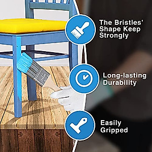 Goldblatt Drywall Hand Tool Kit +WORKPRO Paint Brushes Set,5-Piece Professional Flat and Angle Sash Paint Brush with Wood Handle for Walls, Trim, Cabinets, Doors, Fences, Decks, Crafts, DIY, and Stai