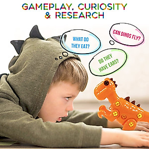 CO-T Take Apart Dinosaur Toys for 3 4 5 6 7 8 Year Old Boys - Set of 5 Dinosaurs with 5 Screwdrivers - Learning & Education Toys - STEM Take Apart Toys for 3 Year Old Boys and Girls by Polesie