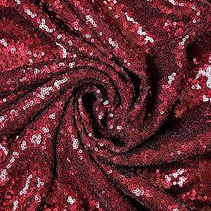 JYFLZQ Gold and Burgundy Sequin Backdrop Curtains 4 Set Glitter Photo Booth Backdrop for Photoshoot Photography Sparkly Shimmer Background for Parties Wedding