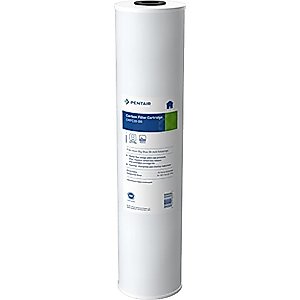 Pentair Pentek CRFC20-BB Big Blue Carbon Water Filter, 20-Inch, Whole House Chloramine Reduction Carbon Replacement Cartridge, 20" x 4.5", 25 Micron