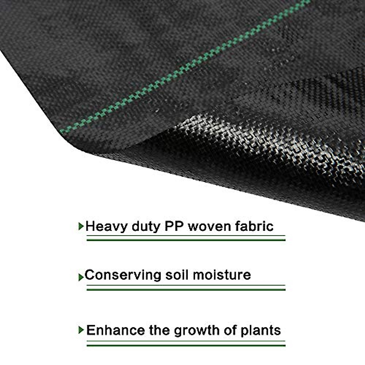 AGTEK Garden Weed Barrier Landscape Fabric 3.8oz 4x10 FT Heavy-Duty Ground Cover Eco-Friendly Weed Control