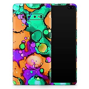 DesignSkinz Blurred Abstract Flow V52 Protective Vinyl Decal Wrap Skin Cover Compatible with The Samsung Galaxy S20 (Screen Trim & Back Glass Skin)
