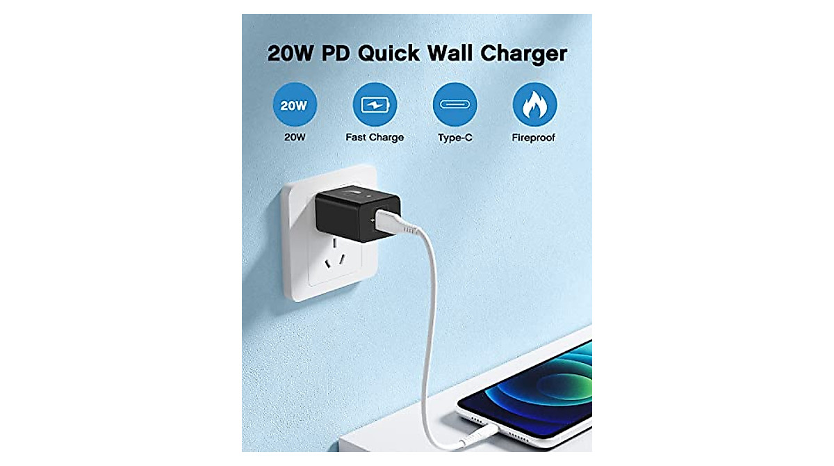 20W USB C Fast Charger (2-Pack) for iPhone 13 & More
