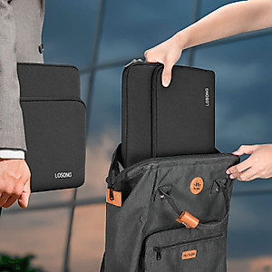 Losong Portable Monitor Case 15.6 Inch, Protective Carrying Sleeve Storage Bag, Portable Display Bag with Accessory Pocket for 15.6 Inch Portable Monitor, Size-15.3"x9.9" Black