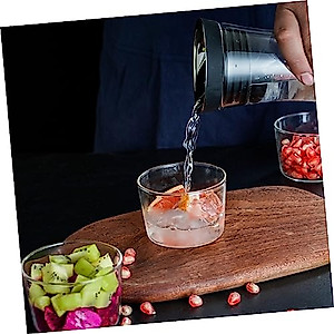 NOLITOY 2pcs Yogurt Cup with Cover trifle bowl glass clear glass bowls vitroleros para mini Glass dessert bowl mini salad bowl clear fruit Multi-functional Bowl Pudding Bowl