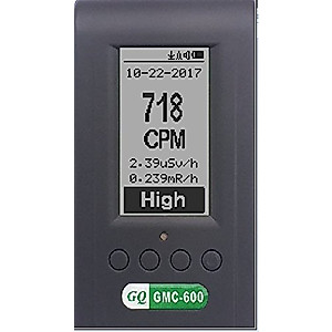 GQ Radiation Detector Dosimeter, GMC-600 Plus, Battery Powered, Wi-Fi Connectivity and Data Logging, High Sensitive, Alpha, Beta, Gamma, X-ray, Lithium-Ion