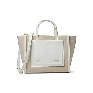 AKSANNA Medium Canvas Tote Bag, White