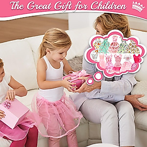 32 Pcs Doll Clothes and Accessories for Doll, 11.5 Inch Doll Outfit Collection Including 6 Floral Skirts 6 Dresses 5 Shoes 5 Accessories and 5 Bags (Random Style), for Girls Birthday Gifts