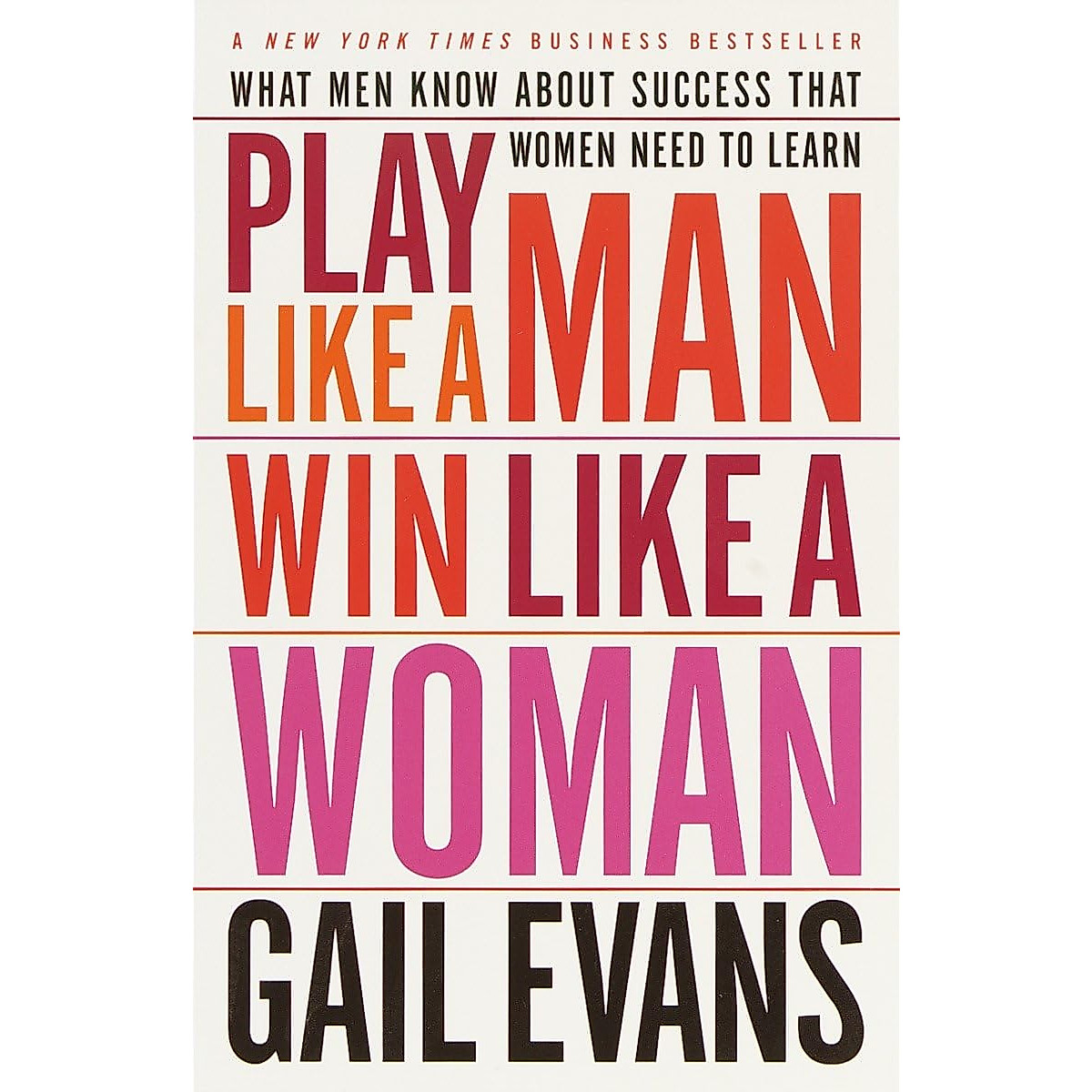 Play Like a Man, Win Like a Woman: What Men Know About Success that Women Need to Learn