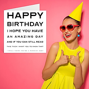 Stuff4 Rude Birthday Cards for Men Women - Eye Test C*nt - Funny Joke Happy Birthday Card for Him or Her, Humorous Gag Birthday Gifts, 5.7 x 5.7 Inch Humor Prank Offensive Greeting Cards Gift