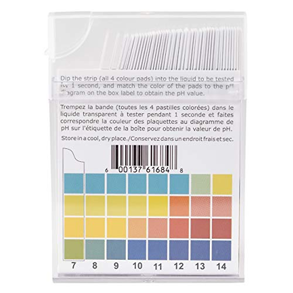 pH Strips, 0-14 Scale, for Testing Water pH, Made of Premium Litmus Paper (100 Strips)