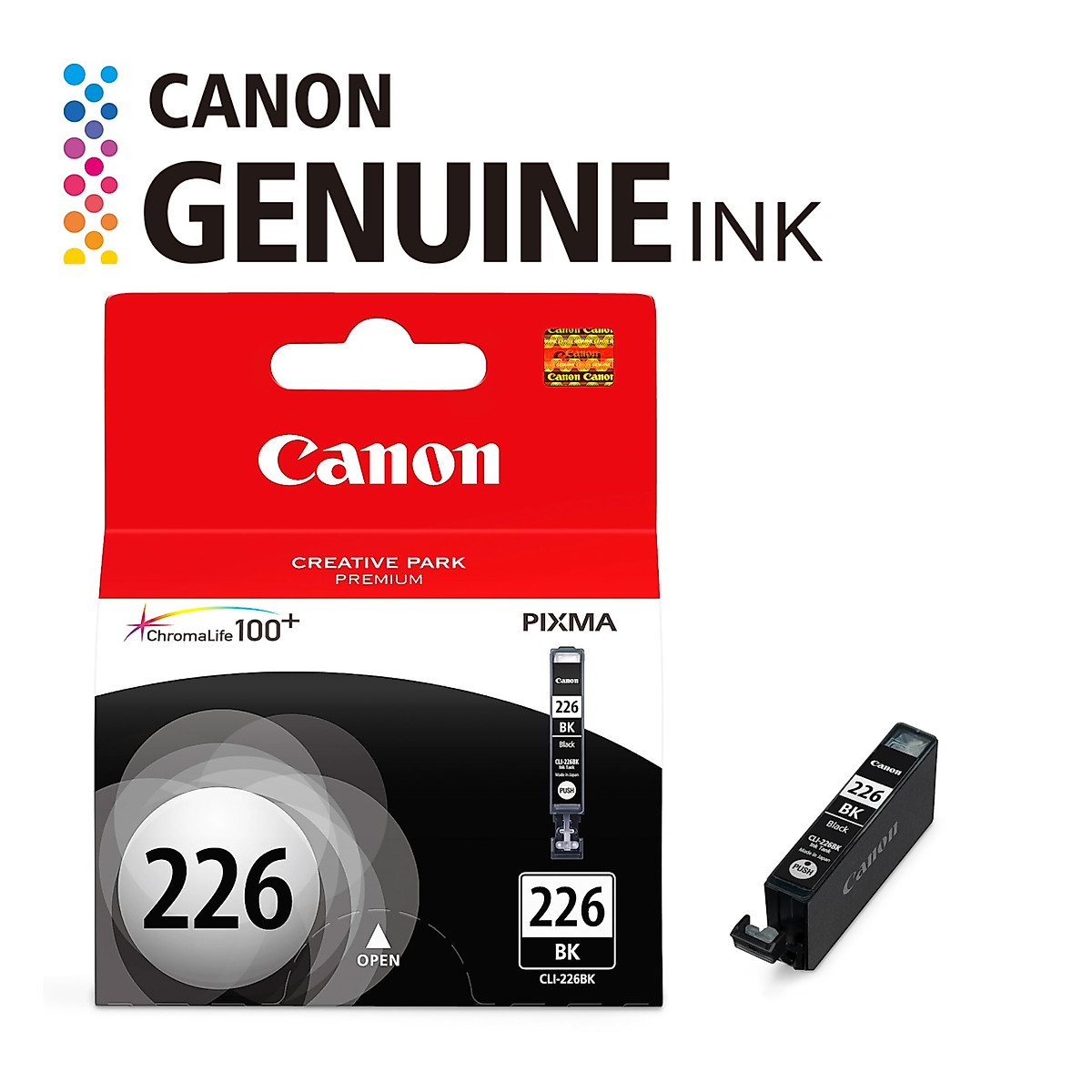 Canon CLI-226 BLACK Compatible to iP4820,iP4920,iX6520,MG5120,MG5320,MG5520,MG8120/MG6120,MG8220/MG6220,MX882,MX892/MX472 Printers