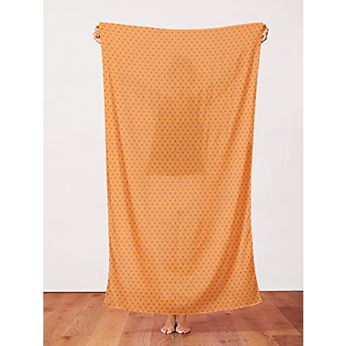 PBS Fabrics Halloween Night by Katie Larson, Quilter's Cotton by The Yard, Spiders, Light Orange