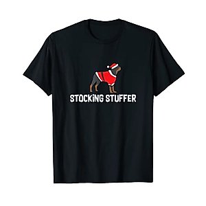 Christmas Rottweiler T-Shirt_ Stocking Stuffer Holiday Gift T-Shirt