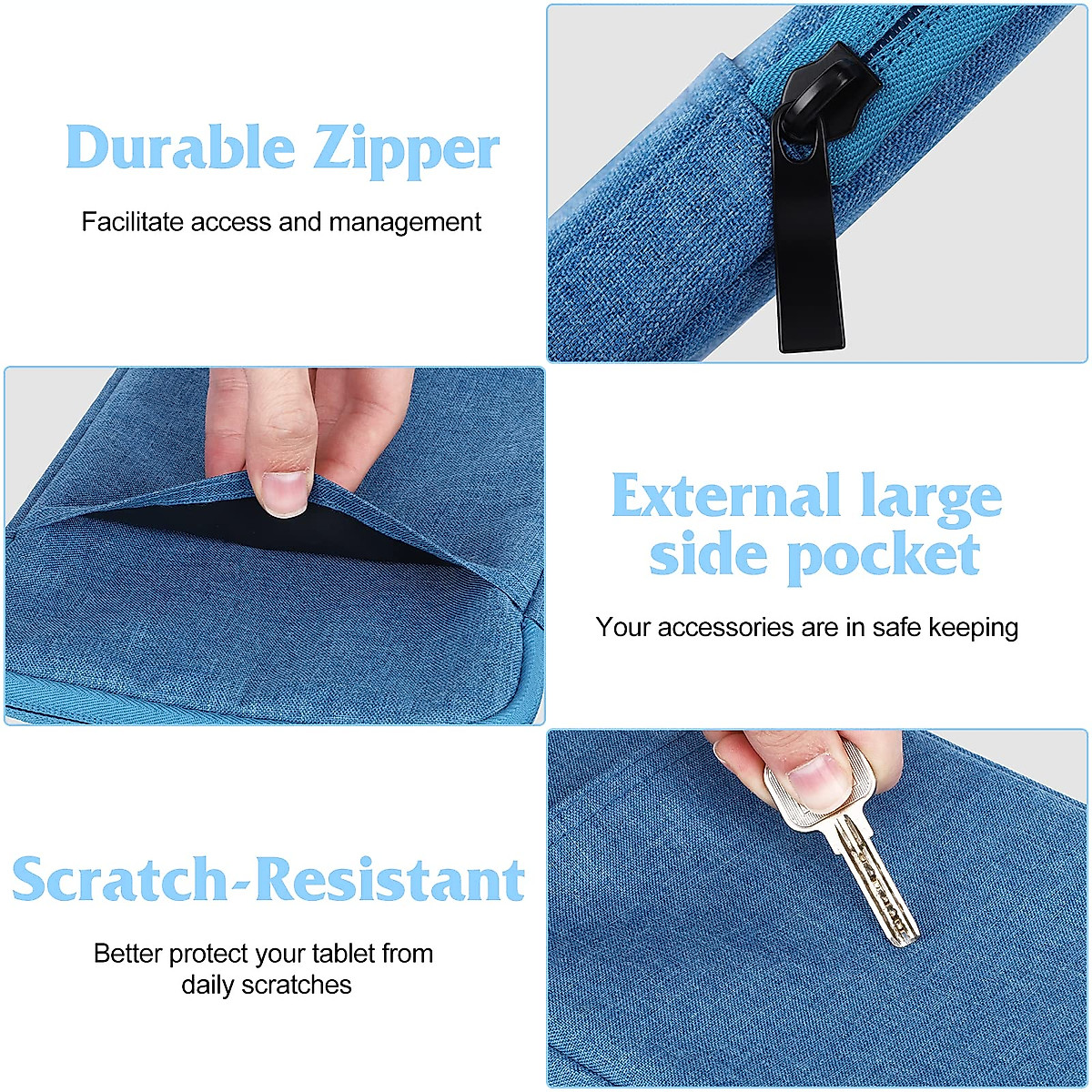 UrbanX 8 Inch Tablet Case for Nvidia Shield Lightweight Portable Protective Bag Laptop with Dual Pockets