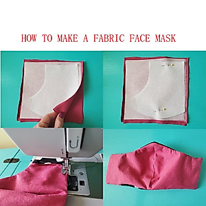 PLANTIONAL White Iron-On Non-Woven Fusible Interfacing: 39 x 72 inch Lightweight Non-Woven Interfacing Iron On Polyester Single-Sided Interfacing for DIY Crafts Supplies