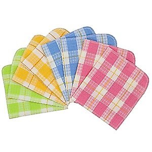 Mia'sDream Cotton Rags Terry Dish Cloths Dish Rags for Cleaning, Absorbent Cleaning Rags Lint Free Cleaning Cloths Pack of 8, 13inch x 13inch Multi Colors