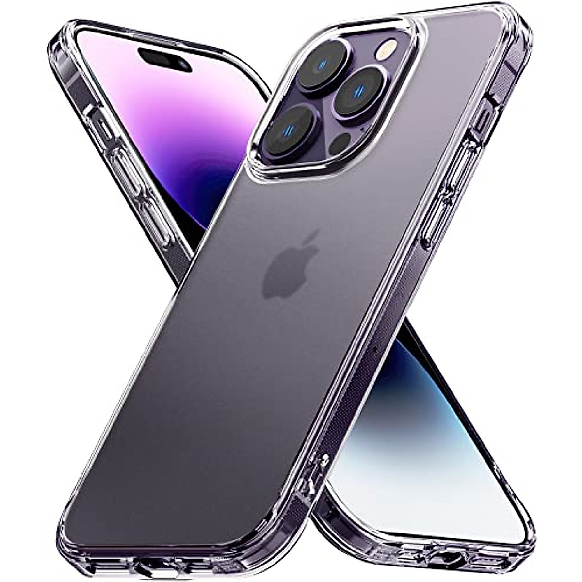 Ringke Fusion Matte [Anti-Fingerprint Technology] Compatible with iPhone 14 Pro Case, Translucent Smudge Proof Protective Sturdy Shockproof TPU Bumper Phone Cover for Women, Men - Matte Clear