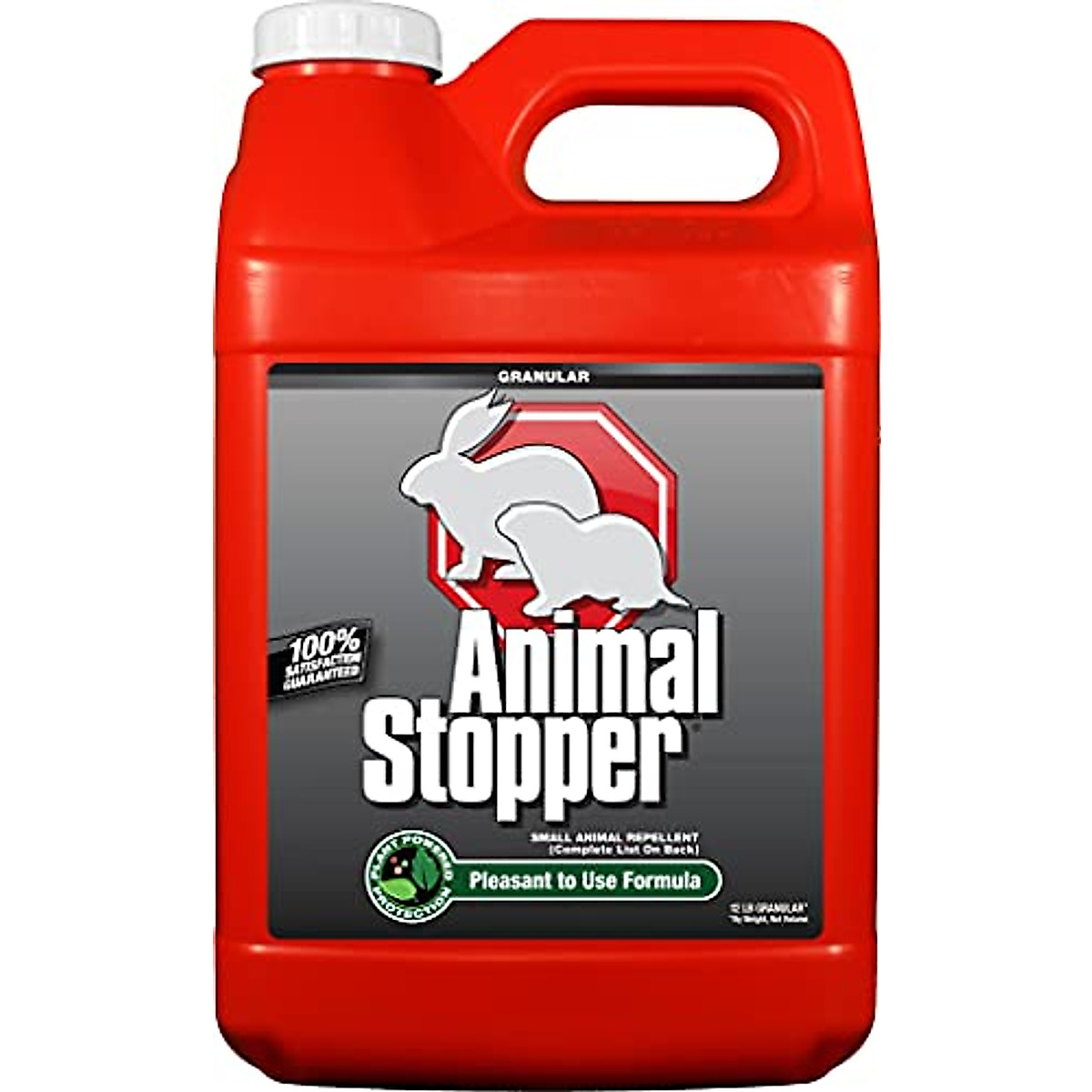 Animal Stopper Granular - Safe & Effective, Food Grade Ingredients; For use against Groundhogs, Rabbits, Skunks, Raccoons and Other Garden Animals; Ready to Use, 12 lbs