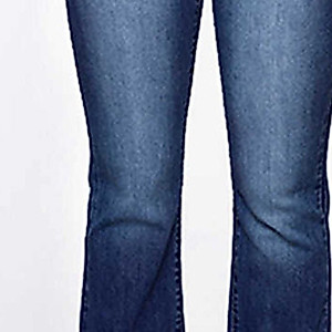 Women's Vintage Classic Flared Jeans Retro Button Up Bell Bottom Denim Pants High Waist Boot Cut Jean Trousers (Dark Blue,Medium)