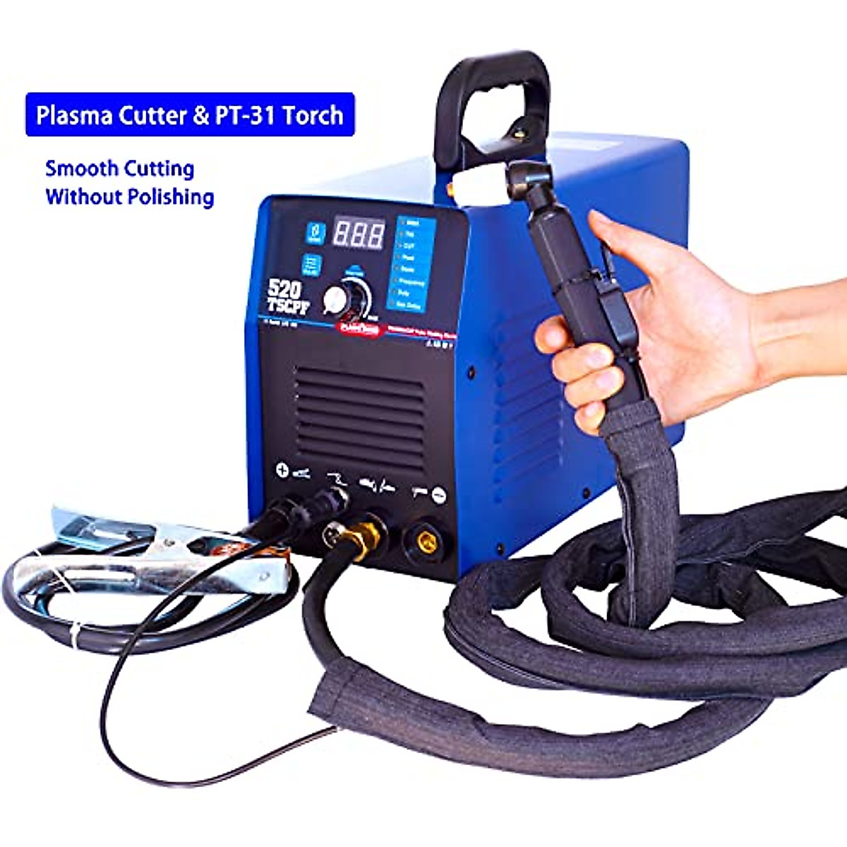 Plasma Cutter Welder Combo Pulse TIG Welder Stick Welder 3 in 1 Welding Machine, 50A Plasma Cutting, 200A TIG Welding (Pulse), Arc/MMA Welder More Stable Arc Dual Voltage 110V/220V 520TSCPF