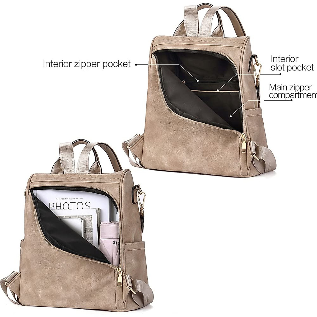 CLUCI Womens Backpack Purse Women Backpack Briefcase