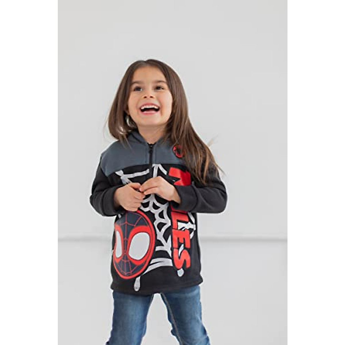 Marvel Spider-Man Spidey and His Amazing Friends Toddler Boys Fleece Hoodie Miles Morales 4T