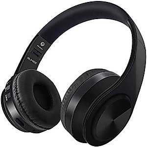 Waterproof Over-Ear Headphones, V5.0 HD Stereo Sound Sports Wireless Over-Ear Headphones with Mic, Passive Noise Cancelling Headsets, 9 Hours Battery for Gym Running Workout Men, Women