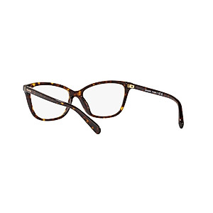 Coach HC6206U Universal Fit Prescription Eyewear Frames, Dark Tortoise/Demo Lens, 54 mm
