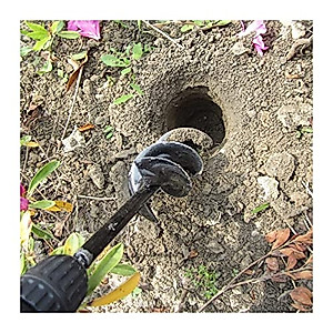 XXYFFS 9 Sizes Garden Power Tools-Ground Drill Spiral Drill Bit Auger Seed Plant Flower Planting Hole Digger Tool