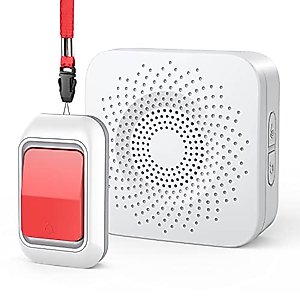 Caregiver Pager Call Button Alert - Life Alert Button for Seniors Elderly Monitoring Emergency Panic Button Elderly Assistance Products Call Bell for Patients at Home