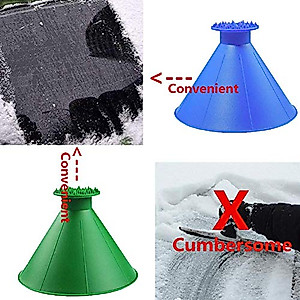Round Ice Scraper for Car Windshield - Magical Car Ice Remover for Windshield Round Snow Ice Scrapers Remover
