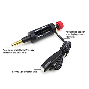 ihreesy Adjustable Spark Plug Tester,Coil Test Coil Diagnostic Tool High Energy Adjustable Coil-on Plug Spark Tester Current Tester Continuity Tester Non-Contact Repair Tool