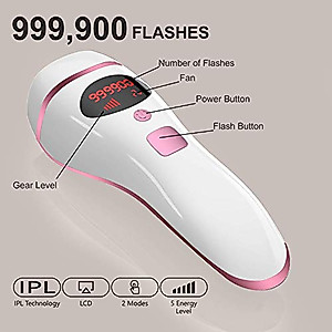 Laser Hair Removal for Women Permanent IPL Hair Removal Device At-Home Use 999900 Flashes for Face Arms Bikini Line Whole Body Treatment