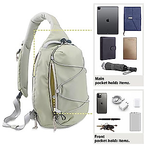 BAWADE Sling Bag Crossbody Sling Backpack for Women&Men,Shoulder Bag Chest Bag Daypack for Travelling,Hiking,Cycling