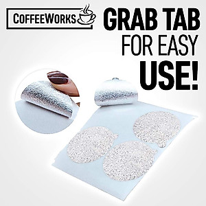 Reusable Aluminum Foil Seal Lids for Nespresso Original Line Pods - Premium Eco-Friendly Coffee Pod Self-Adhesive Stickers - Compatible with Refillable Capsule & Machines - 37mm (120)